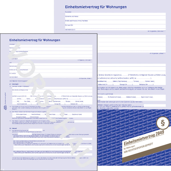 AVERY Zweckform Formulier Standaard Huurcontract 4-zijdig, A4 – Merken ...